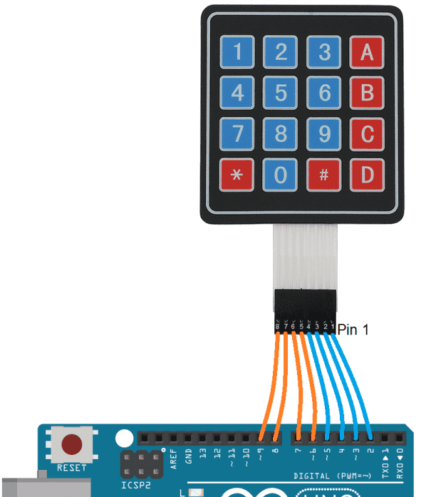 4*4 Keypad input with just one pin | Vaibhav Devnani's Blog